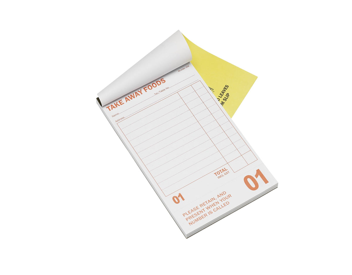 Docket Book DB006 Takeaway Single Sheet (10 Pack) (Each) – Packaging ...